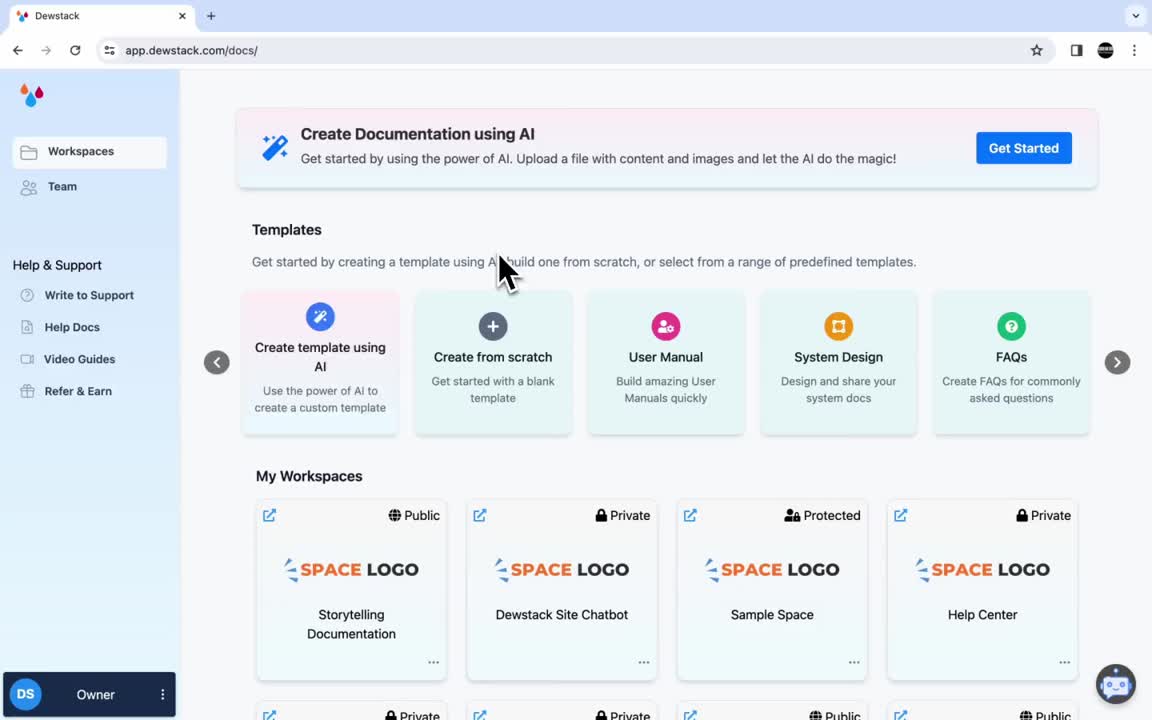 Build Powerful User Documentation with AI | Dewstack